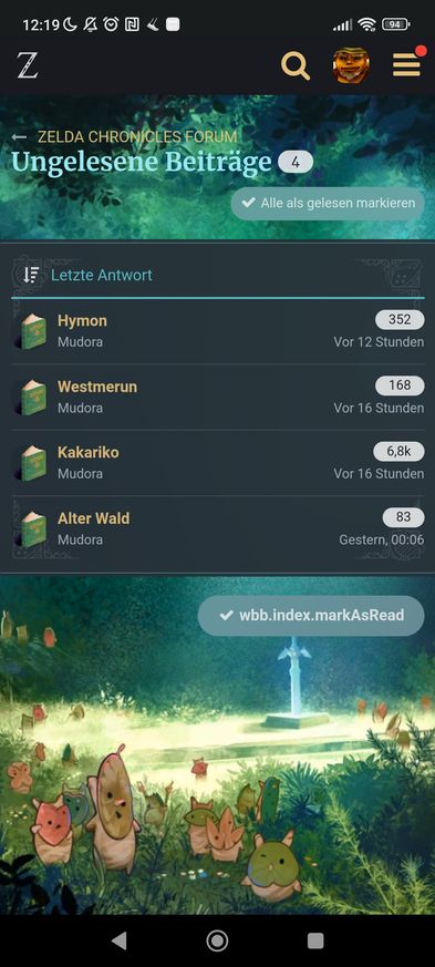 Name des letzten Posters statt des Thread-Eröffners - Techniksupport - ZELDA CHRONICLES FORUM